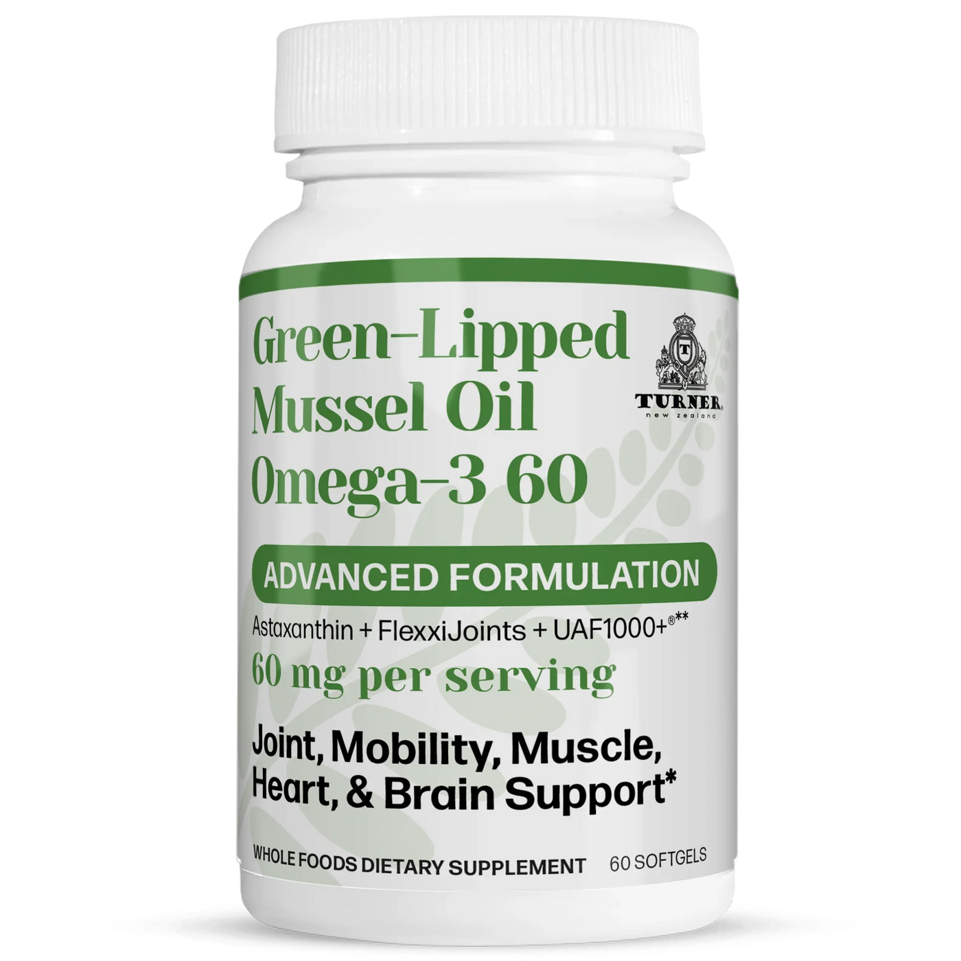 Green-Lipped Mussel Oil 60 – TURNER New Zealand